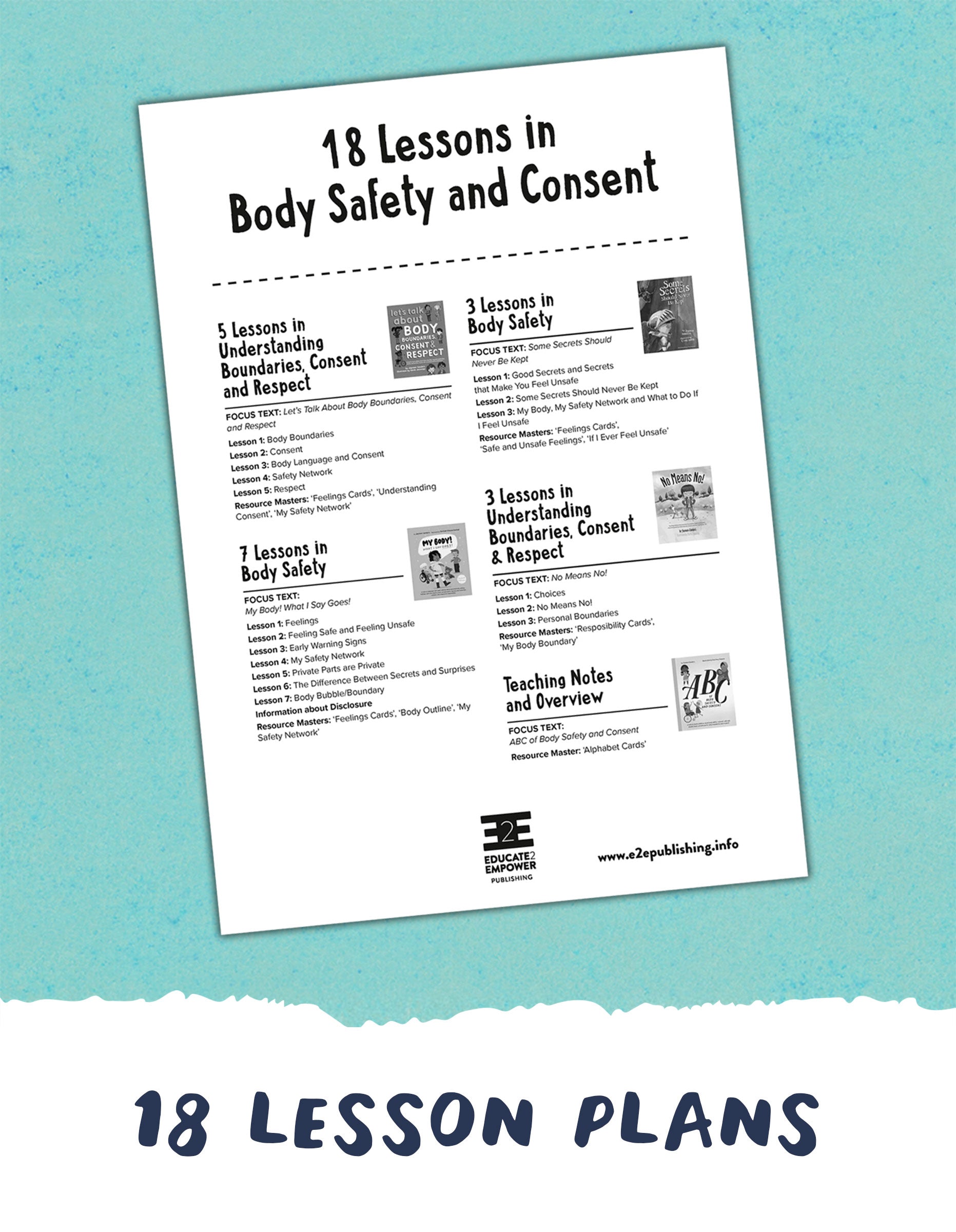 Body Safety & Consent VALUE BUNDLE Lesson Plans – Educate2Empower ...