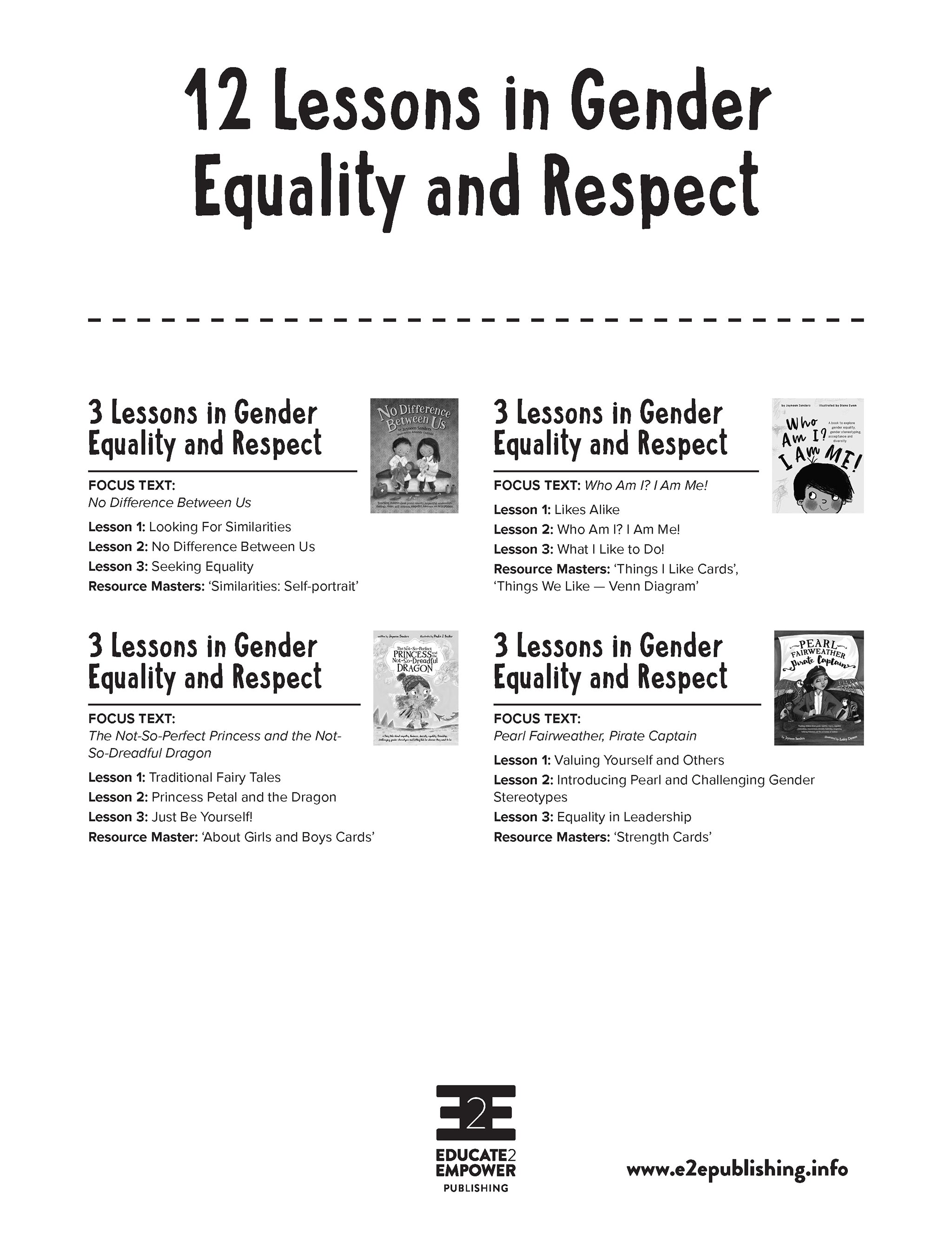 Gender Equality VALUE BUNDLE – Educate2Empower Publishing